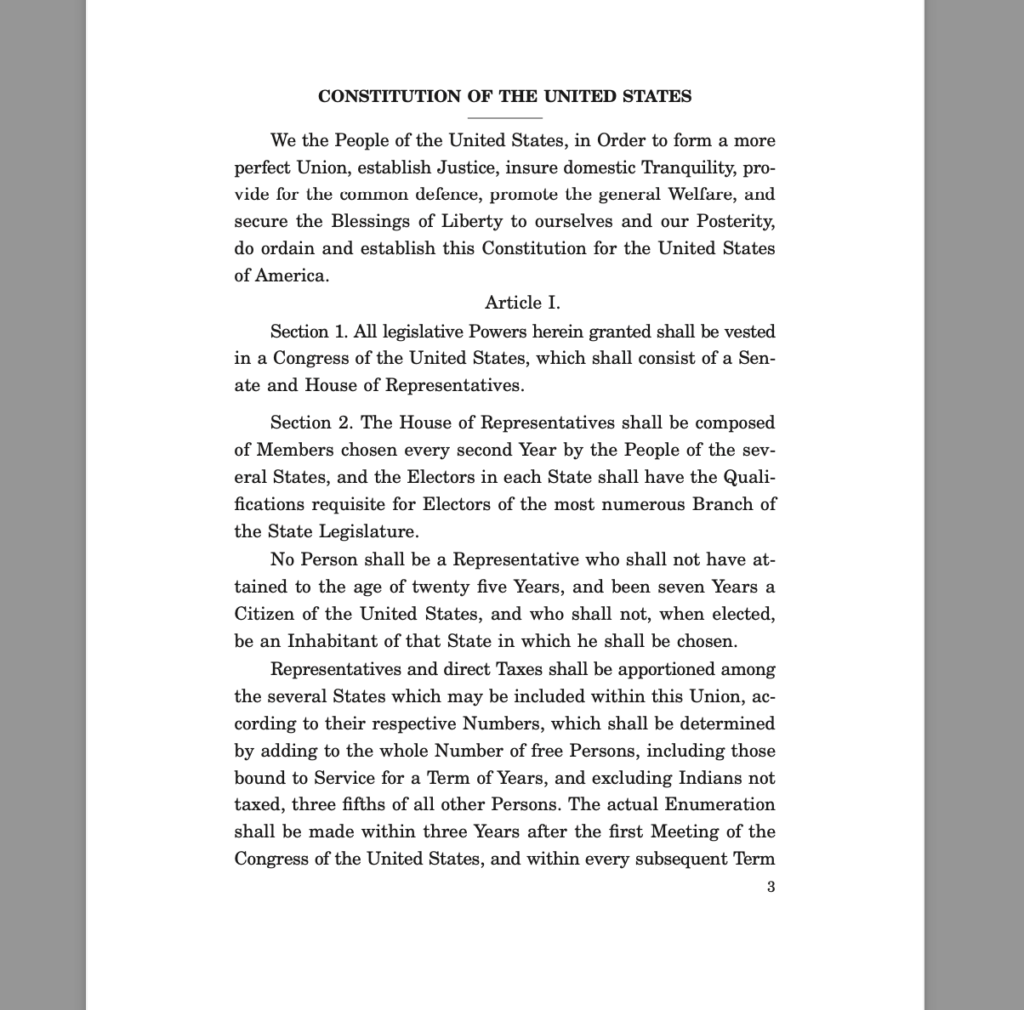 THE CONSTITUTION OF THE UNITED STATE OF AMERICA - Realworldfare
