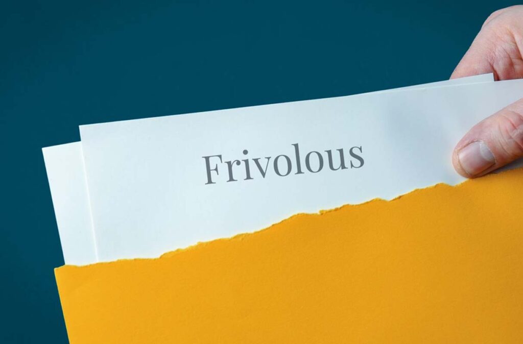 frivilous - Definition